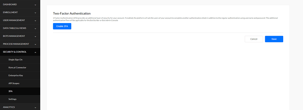 Cannot login into SmartAssist if 2FA is enabled in XO platform - AI for Service - Kore.ai Bot ...