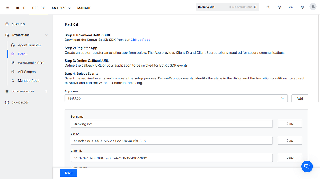 Callback url in BotkitSDK - XO Platform - Kore.ai Bot Developers Community