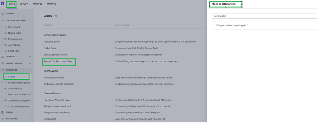 Article: Using Repeat Bot Response Event - Knowledge Articles - Kore.ai Bot Developers Community