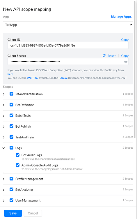 How to generate JWT tokens for Kore.ai public APIs - XO Platform - Kore.ai Bot Developers Community