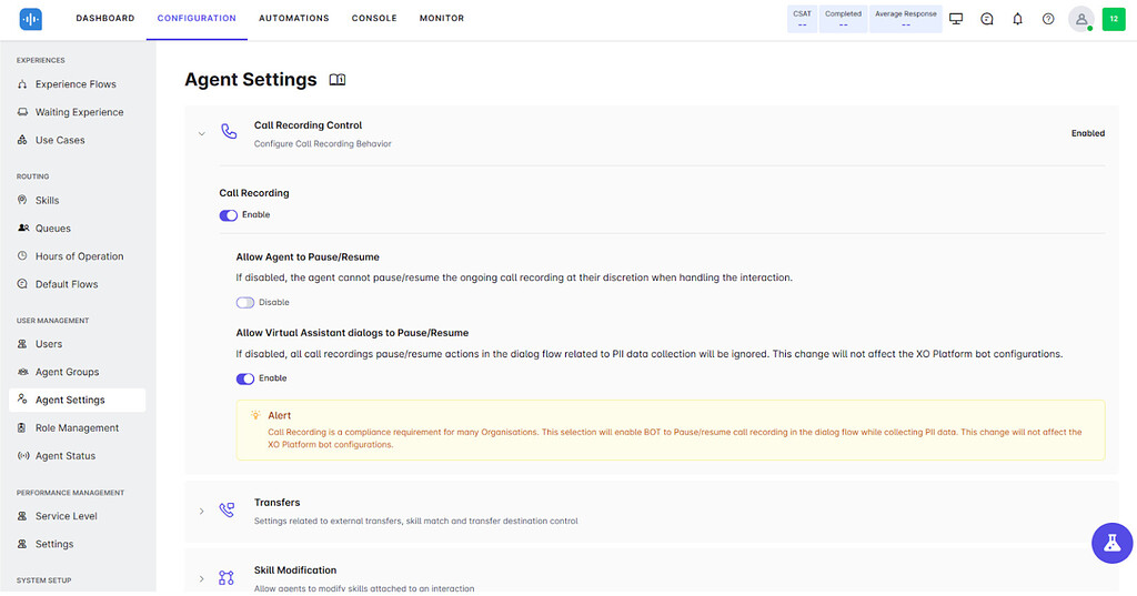 Bot controlled recording - Knowledge Articles - Kore.ai Bot Developers Community