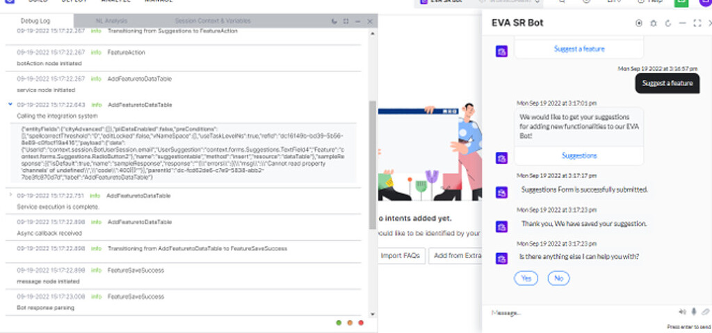 Not Able To Add Data In Data Table General Kore Ai Bot Developers Community