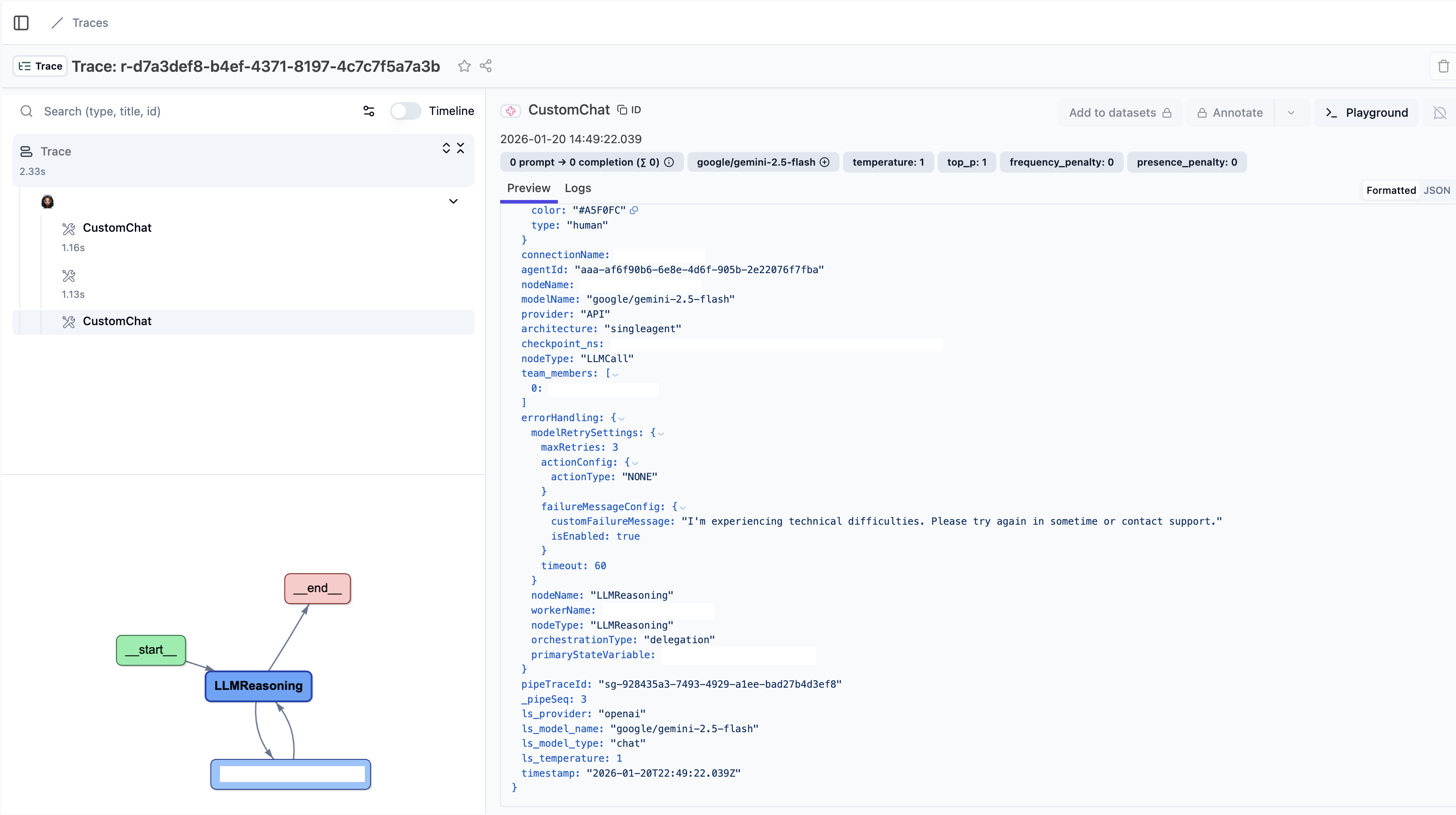 Setting the Max Tokens option through the Agent Platform UI for an ...
